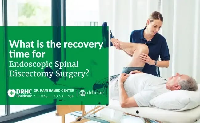 What is the recovery time for endoscopic spinal discectomy surgery?